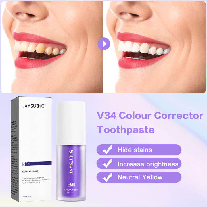 Pickme store Jaysuing V34 Tooth Cleansing Mousse Purple Bottled Press ...