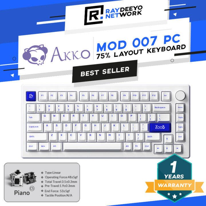 Akko MOD 007 PC RGB Keyboard [75% Layout/Hot-Swappable/USB-Type C] | Lazada