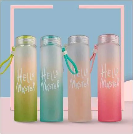 HELLO MASTER Glass Water Bottle 400 ml | Lazada PH