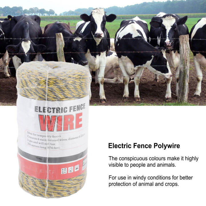 Fences Poly Wire Electric Fence Polywire Conspicuous Colours Low Power ...