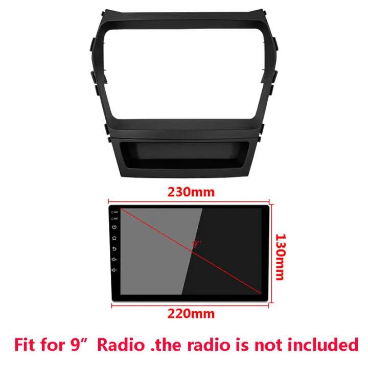 9 inch 2 Din Car Radio Fascia For HYUNDAI Santa FeIX45 2012+ Auto ...