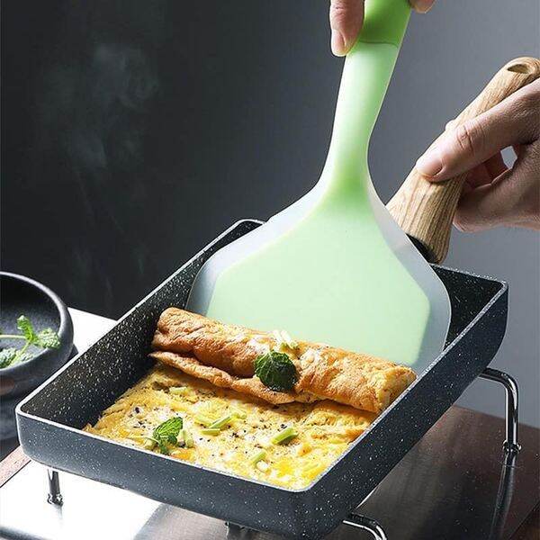 Japan Made Non Stick Tamagoyaki Tamago Omelette frying pan Egg Turner ...