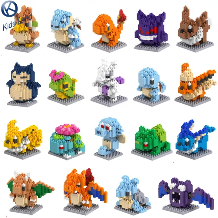 Lego Pokemon Pikachu Series Minifigures Building Blocks Toy For Kids ...