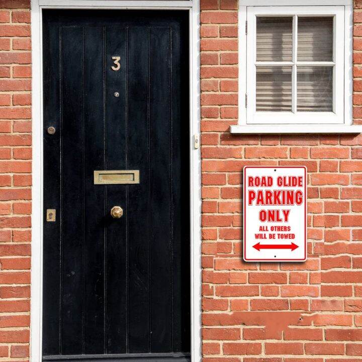 UTF4C Road Glide Parking Only All Others Will Be Towed Metal Sign 8" x ...