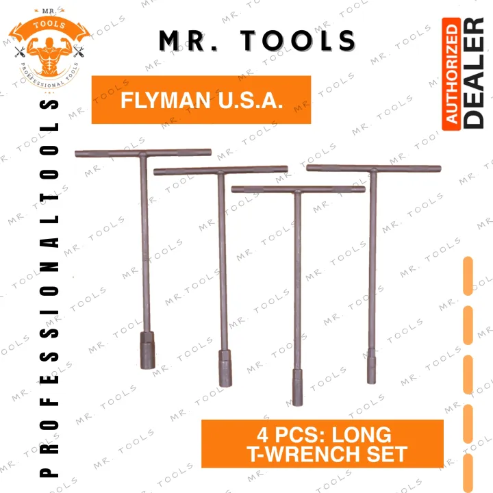 4 PCS FLYMAN USA T-WRENCH SET FOR HEAVY DUTY: 8-10-12-14 mm | Lazada PH