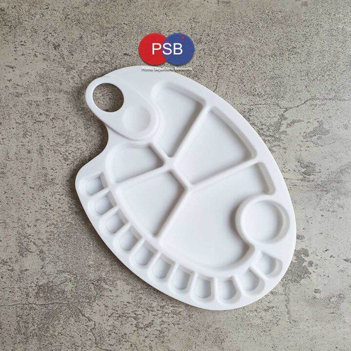 Palet Lukis Plastik Oval / Plastic Palette | Lazada Indonesia