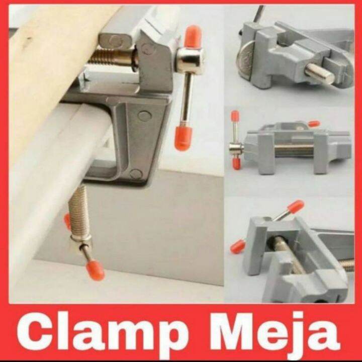 catok meja mini clamp mini ragum meja klem jepit ragum | Lazada Indonesia
