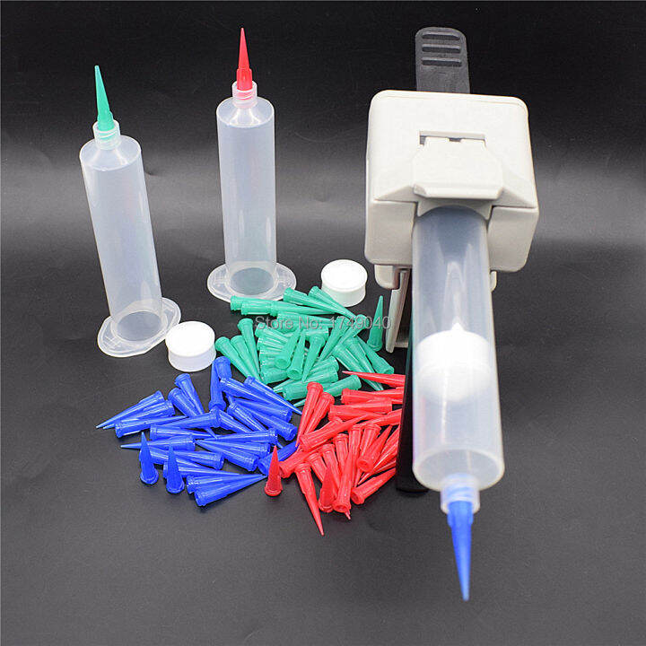30ml UV Glue Applicator Manual Caulking Tapered Dispensing Needle Tips 18G 22G 25G Glue ...