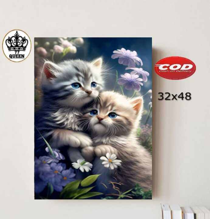 HIASAN DINDING POSTER GAMBAR KUCING/HIASAN DINDING TEMA KUCING/POSTER ...