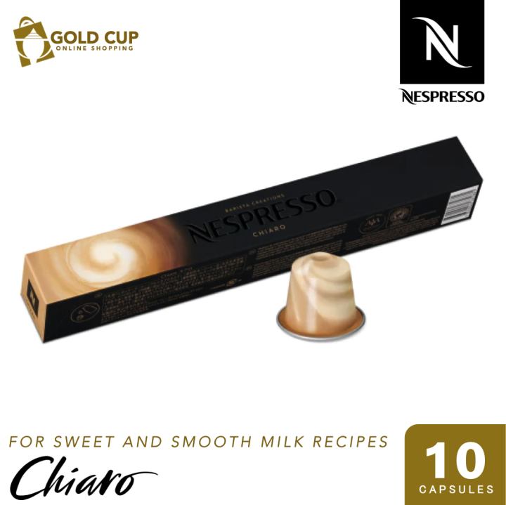 Nespresso Original Barista Creations Chiaro Coffee - 10 Capsules ...