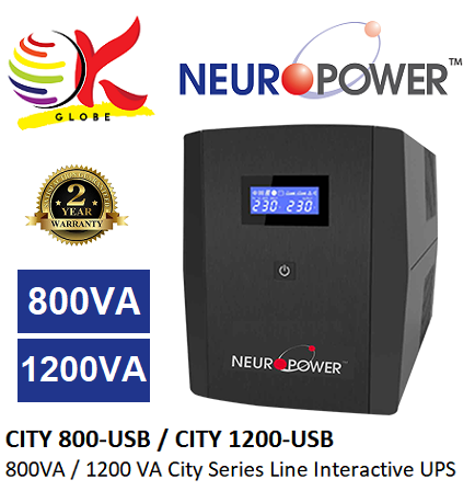 NEUROPOWER CITY 800 ( 800VA) / CITY 1200 (1200VA) AVR LINE INTERACTIVE ...
