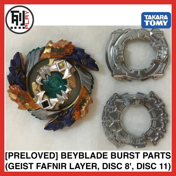 [PRELOVED] BEYBLADE BURST PARTS (GEIST FAFNIR LAYER, DISC 8', DISC 11 ...