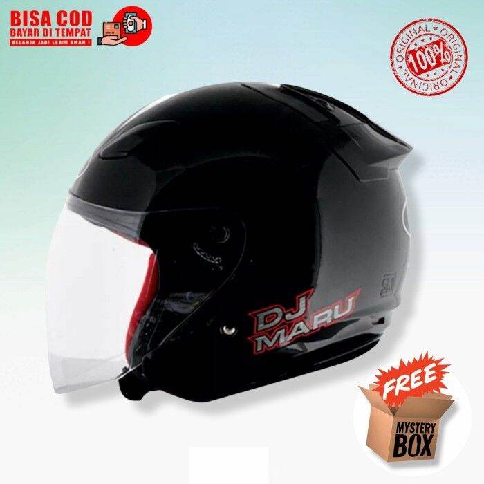 [COD]KYT DJ Maru Hitam Metalic Original-KYT Dj Maru Black Metallic Ori - helm kyt original helm ...
