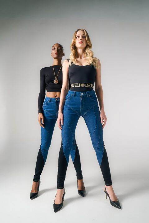 MOTTOM - Natalie กางเกงยีนส์เอวสูง ทรงสกินนี่ | Lazada.co.th