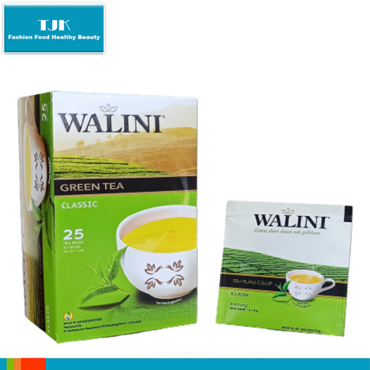 Teh Walini Hijau (Green Tea) Kemasan Amplop | Teh Diet Teh Hijau | Tea ...