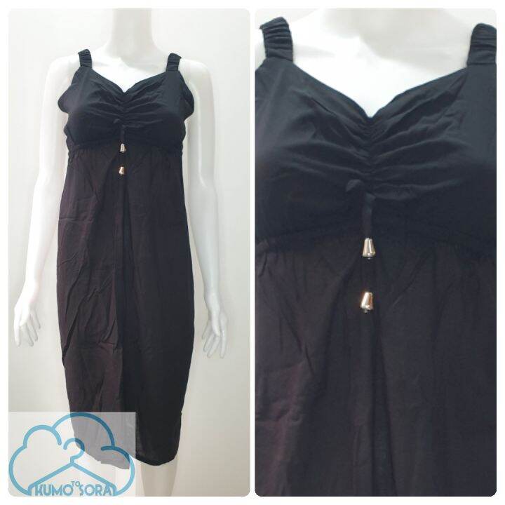 Kumo to Sora Empire Cut Plain Challis Dress (PLUS SIZE) | Lazada PH