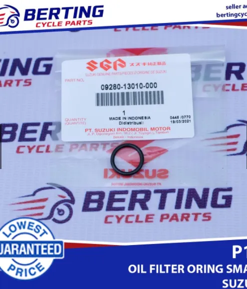 SGP ORING OIL FILTER SMALL Suzuki Genuine 09280-13010-000 | Lazada PH