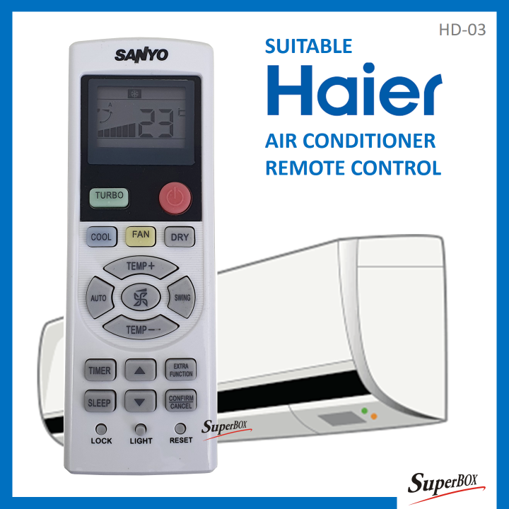 Haier Replacement For Haier Air Cond Aircond Air Conditioner Remote ...