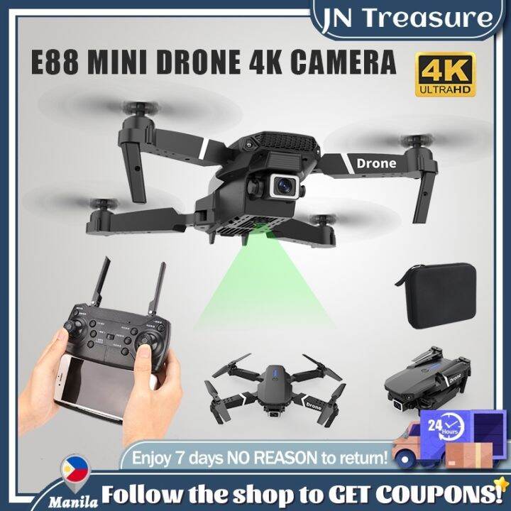 E88/E99 Mini Drone With HD Camera 4K Drones Foldable Professional Remote Control Obstacle ...