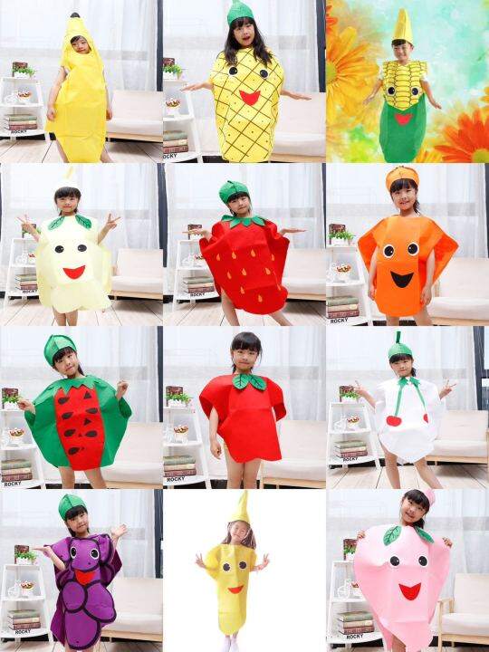 Nutrition Month Costume Fruits Cosplay For Kids(Free Size) | Lazada PH