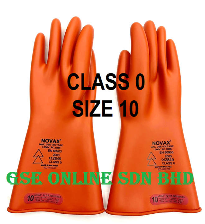ELECTRICAL INSULATION RUBBER GLOVES NOVAX CLASS 0 (1,000V) | Lazada
