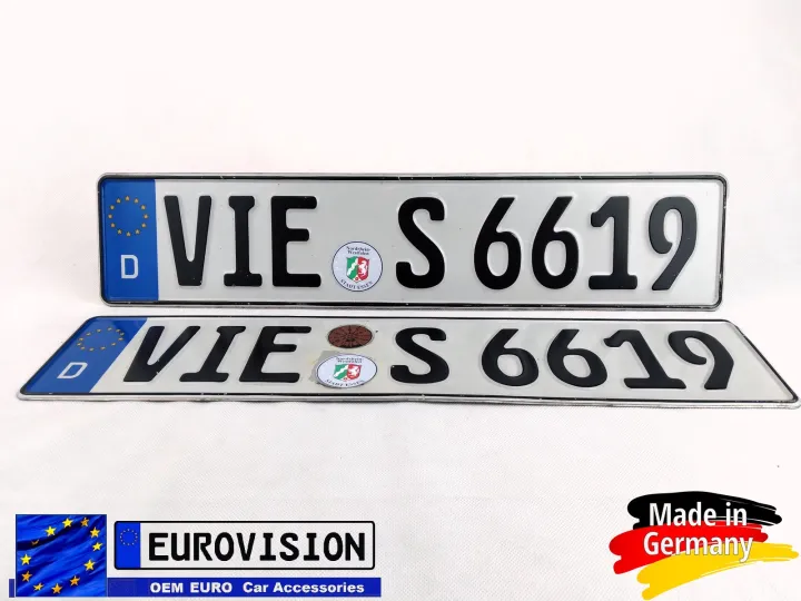 Europlates in good Condition - Original Euro Plates - 2 Pcs Ending 9 ...