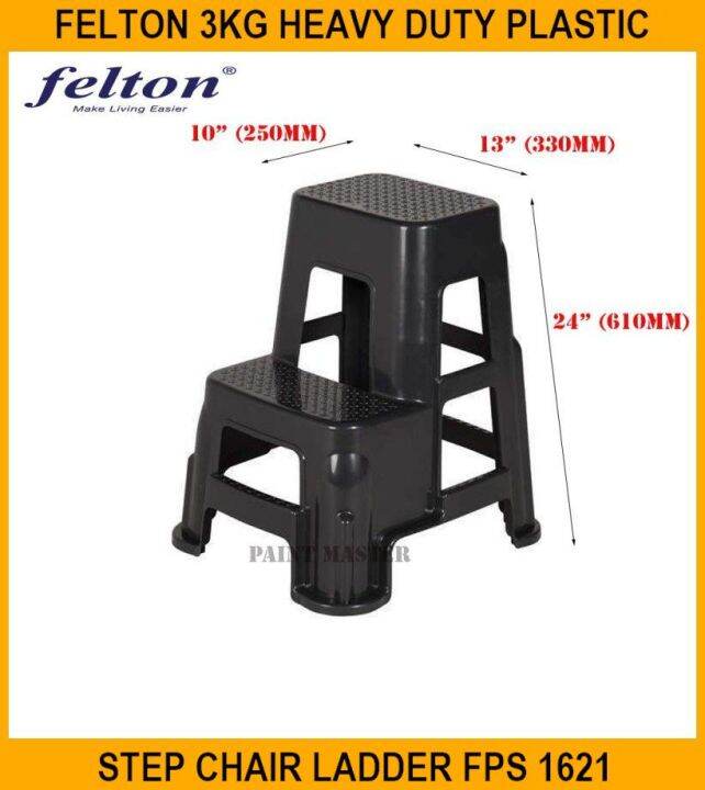 Felton 3kg Heavy Duty Plastic Step Chair Ladder Fps 1621 / Tangga ...