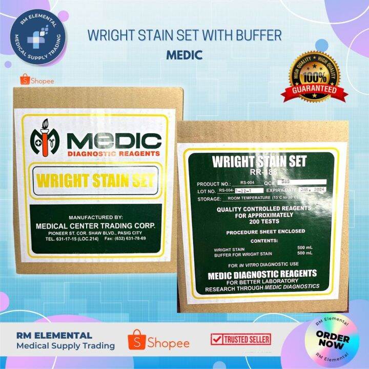 Best Sale Wright Stain Set Medic With Buffer Lazada Ph