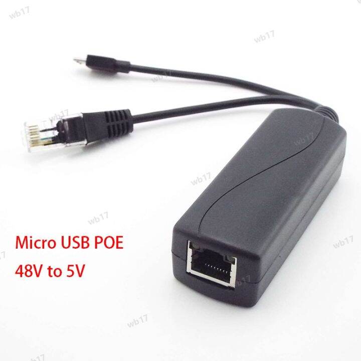 Poe Splitter 5V Poe Micro Usb Power Over Ethernet 48V To 5V Active Plug ...