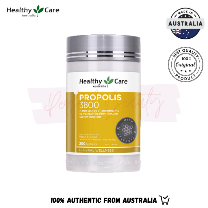 [100% from Australia] HEALTHY CARE Propolis 3800 (200 capsules) | Lazada
