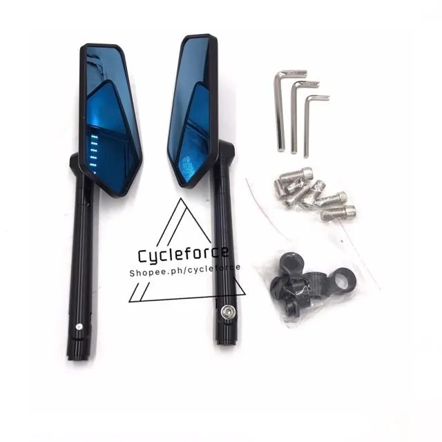 motorcycle Rizoma side mirror original black all alloy | Lazada PH