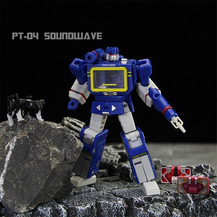PT Transformation PT04 PT-04 Soundwave With Tape G1 Mini Pocket Guerra ...