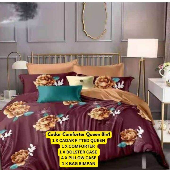 7 IN 1 COMFORTER QUEEN SIZE Cadar Safa Collection Bedroom Exclusive ...