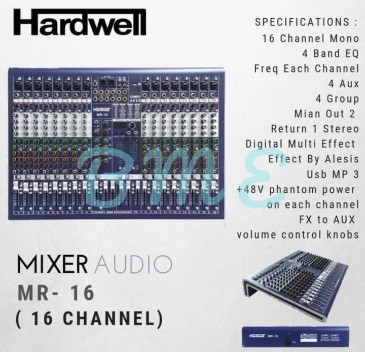 Mixer HARDWELL MR 16 ORIGINAL Mixing Terbaik 16 Channel | Lazada Indonesia