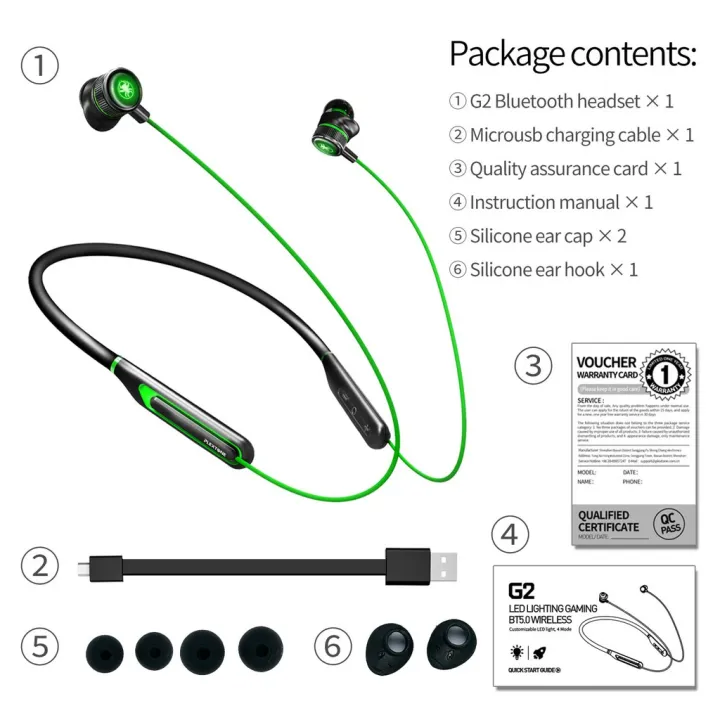 airphone headset PLEXTONE G2 Gaming Wireless Earphone Virtual 7.1CH ...