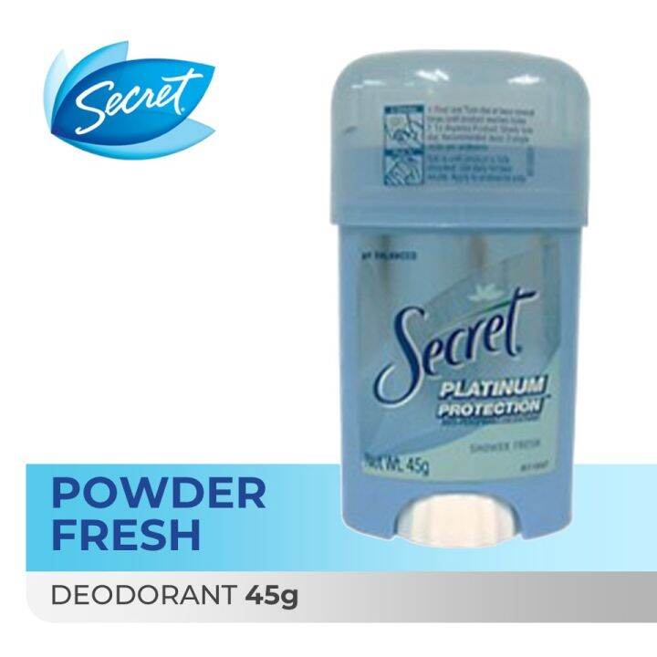 Secret Deodorant Platinum Cream Powder Fresh (45g) | Lazada PH