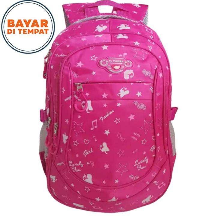 Tas Ransel Wanita PL Power Motif PL1659 Tas Wanita Tas Remaja Tas ...
