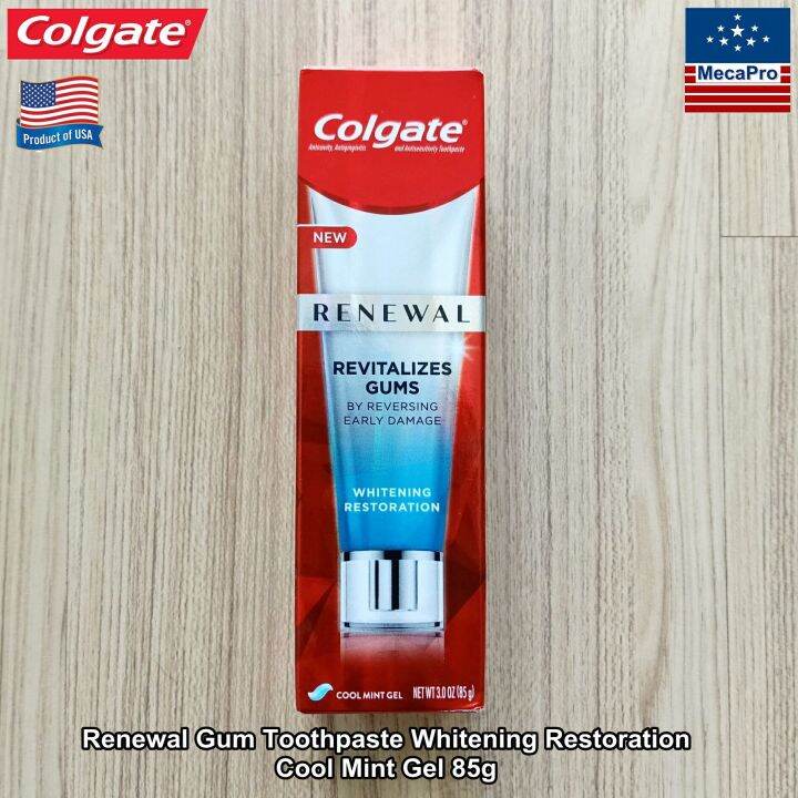 Colgate® Renewal Gum Toothpaste Whitening Restoration Cool Mint Gel 85g ...
