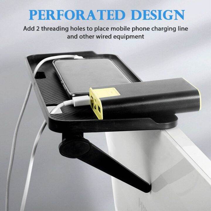 ETEC82 Punch-free Rack Holder Mounted Screen Top Storage Shelf Monitor ...