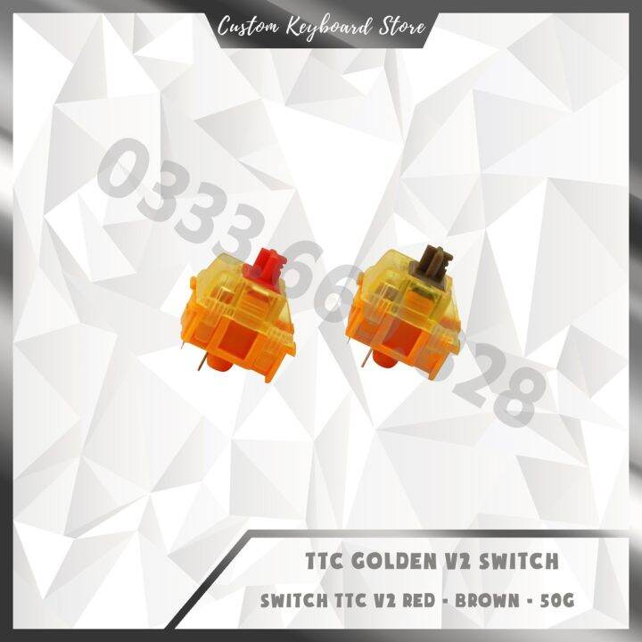 TTC Golden V2 Switch Cho Bàn Phím Cơ - Full 2 Loại Linear & Tactile ...