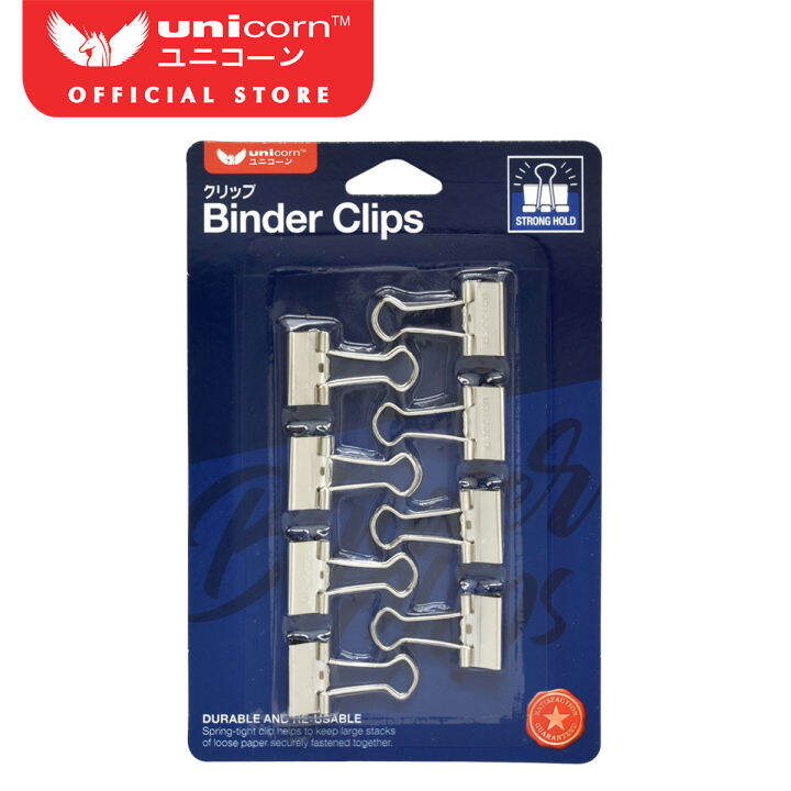 Unicorn 8 Pcs 19mm Binder Clip UBC-19WG / RG | Lazada