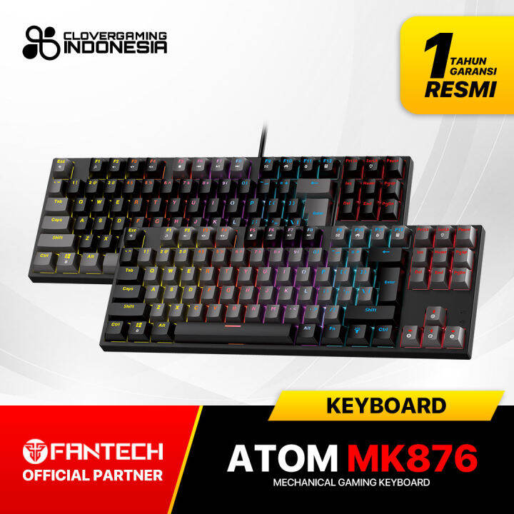 Fantech ATOM TKL MK876 Keyboard Mechanical Gaming RGB 87 Keys | Lazada ...