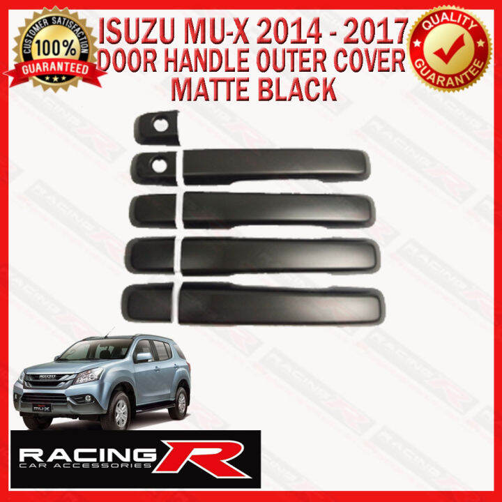 MUX ( MU-X ) 2014 - 2017 Door Handle Outer Cover Matte Black Garnish ...
