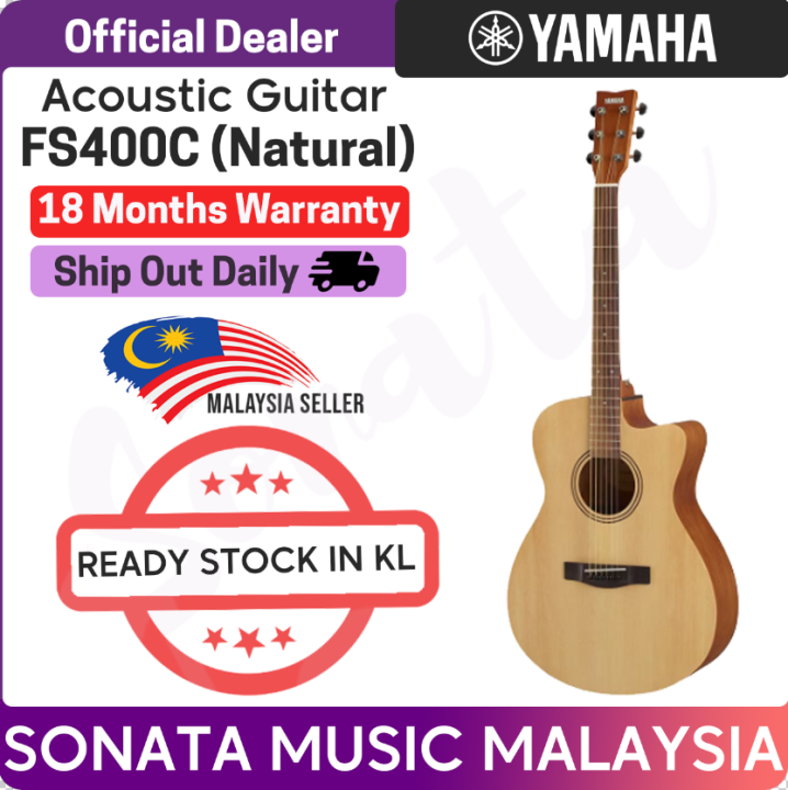 Yamaha FS400C Acoustic Guitar (Natural Satin) | Lazada
