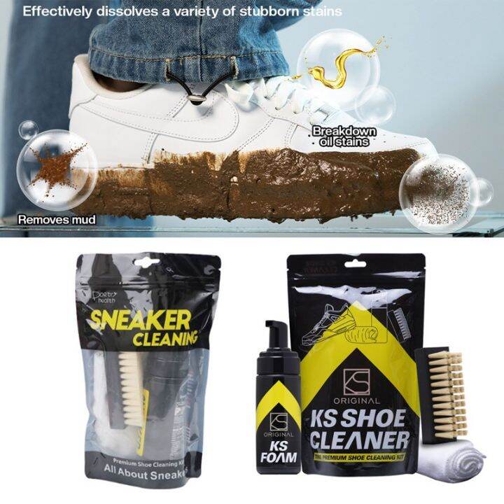 Ks Wipes Shoe Cleaner Sneakers Dry Cleaning Kit Shoe Cleaner Wipes Foam ...