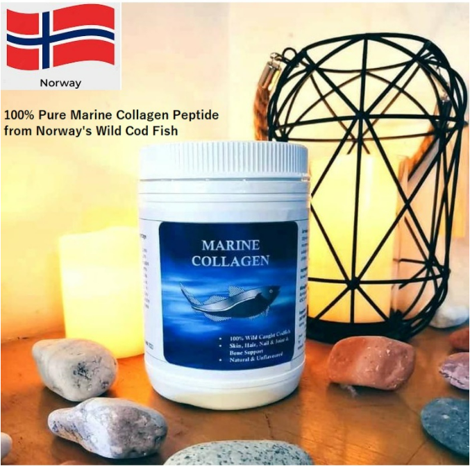 Norway 100%Pure Marine Collagen Powder |Wild Codfish 450g |Supplement ...