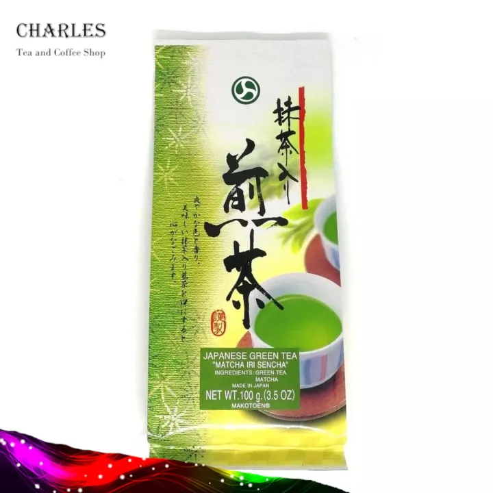 มาโกโตะ-เอ็น มัชชะ อิริ เซนชา 100 กรัม Makoto-en Matcha Iri Sencha 100 ...