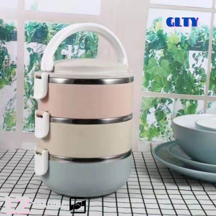 GLTY SALE 3layer Stainless Steel Lunch Box FOR KIDS SCHOOL & OFFICE ...