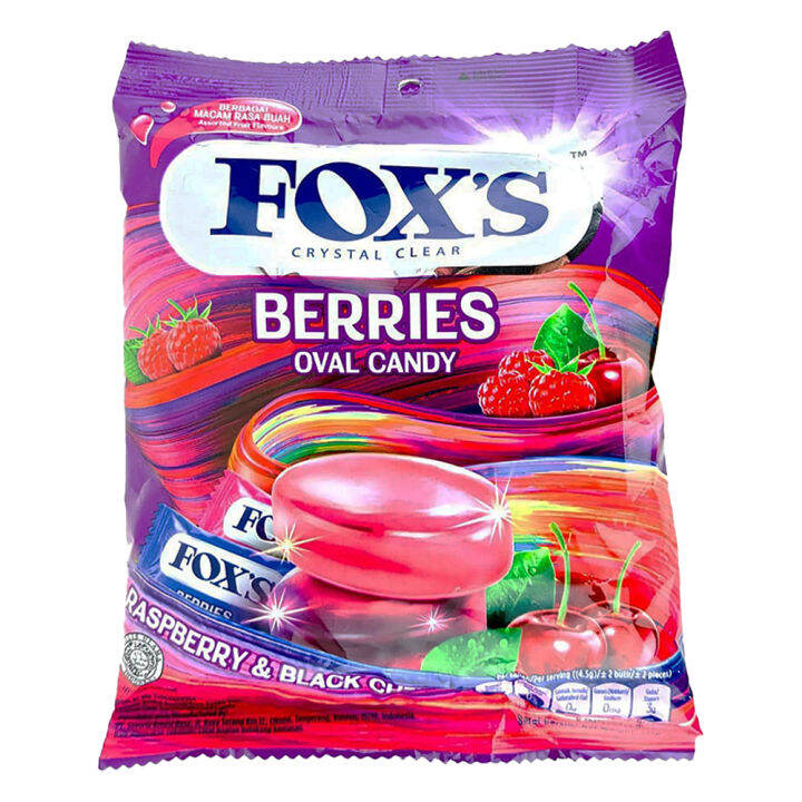 Fox's Crystal Clear Oval Candy, Berries 125g | Lazada PH