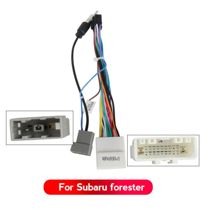MEKEDE 16 Pin AutoRadio Multimedia Player Wiring Harness For Subaru ...